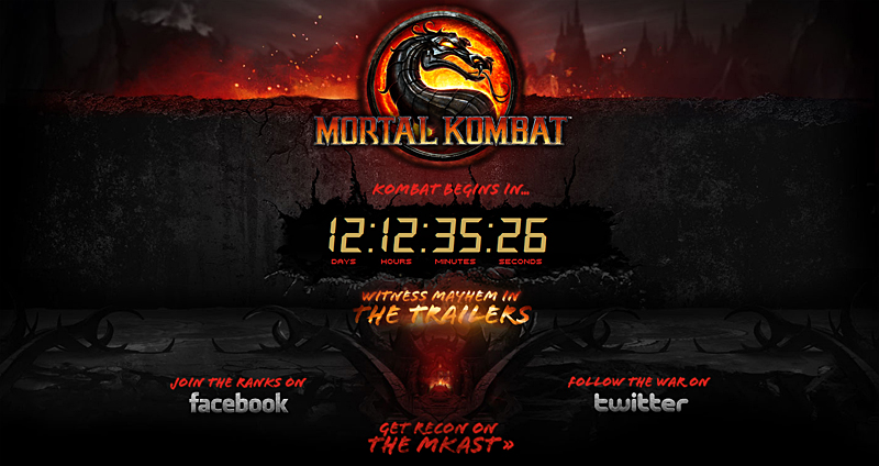 FDMK - Official Mortal Kombat (2011) Website Updated With Countdown