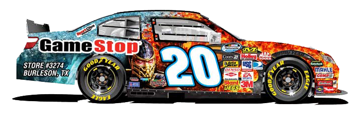 FDMK - Joey Logano Racing In Mortal Kombat Sponsered Race Car